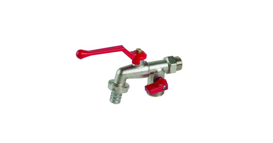 Lev kerti csap, 2 kimeneti csatlakozási ponttal, 1/2˝ -3/4˝ - Locsoló ...